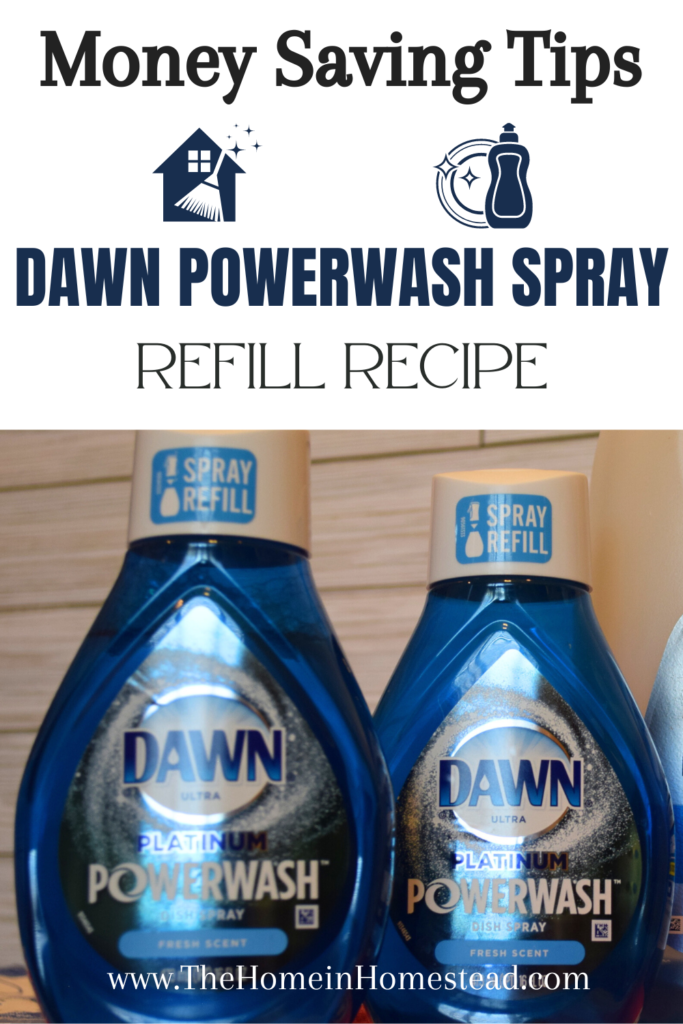 Homemade Dawn Powerwash Spray Solution | Money Saving Tips | DIY Dawn ...