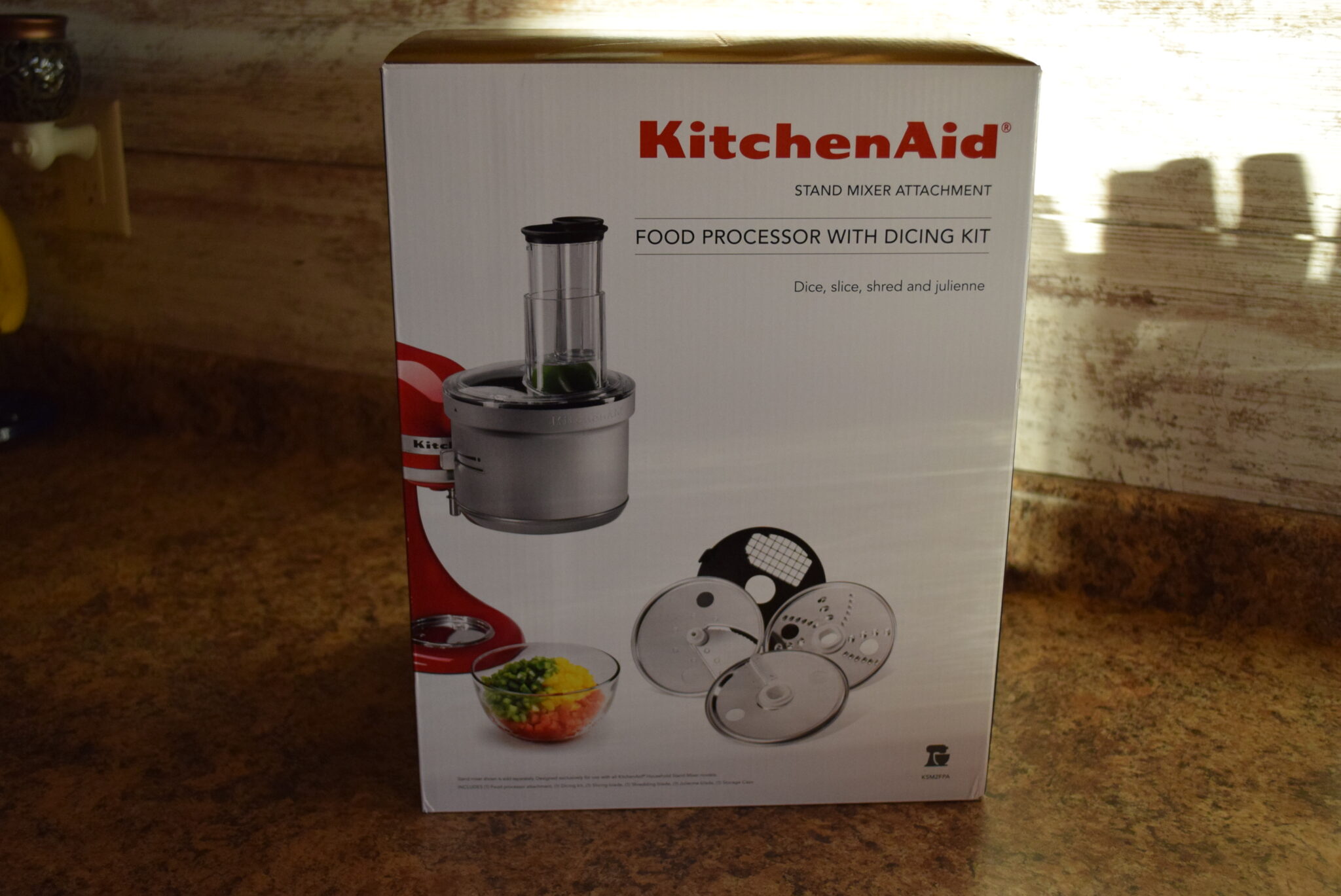 Unboxing KitchenAid Food Processor Attachment | Commercial Style Slice ...